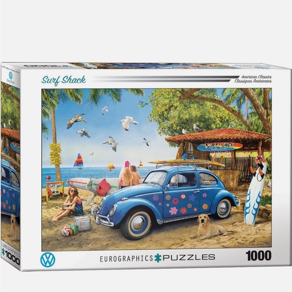 Eurographics | Games | Volkswagen Beetle Surf Shack 9 X 26 100 Piece ...